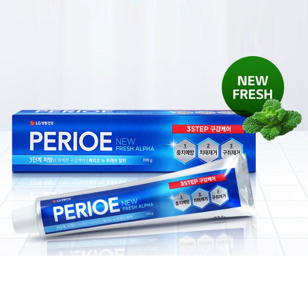 LG생활건강 페리오 뉴 후레쉬 알파 치약 190g [1개] : 에누리 가격비교