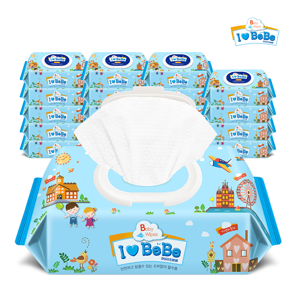 아이러브베베 블루 80매 20팩 물티슈 : 다나와 통합검색