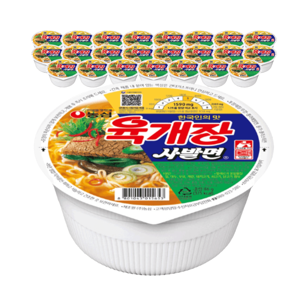 농심 육개장 사발면 86g 24개 : 다나와 통합검색