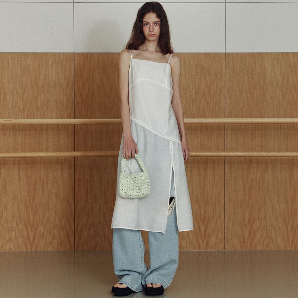 [르]sheer slit layered ops (cream) : 롯데ON