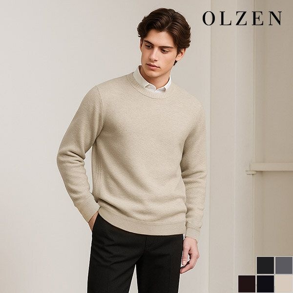 [올젠]올젠 OLZEN 메리노울 라운드 니트 (ZOD3ER1301) 347999 : 롯데ON
