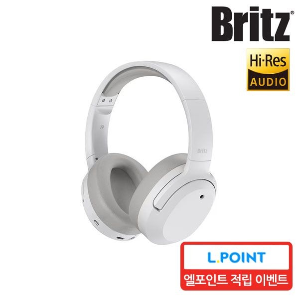 [브리츠]브리츠 BT4000 ANC 액티브노이즈캔슬링 Hi-Fi 무선 블루투스 헤드폰 화이트 색상 : 롯데ON