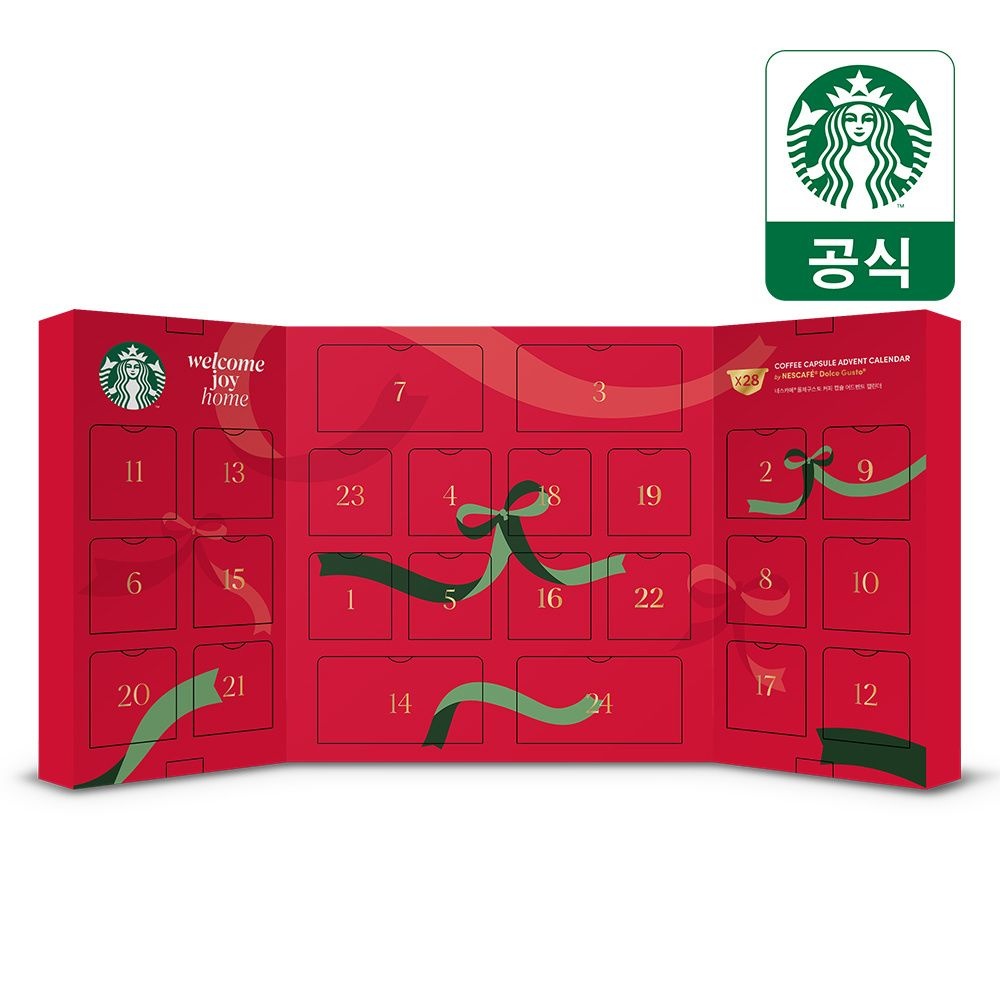 [스타벅스](현대Hmall) [100개 한정]스타벅스 네스카페 돌체구스토 캡슐 커피 어드벤트 캘린더 : 롯데ON