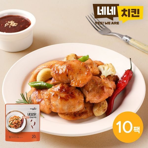 허닭 네꼬닭 안심구이 매콤한맛 100g[10개] 에누리 가격비교
