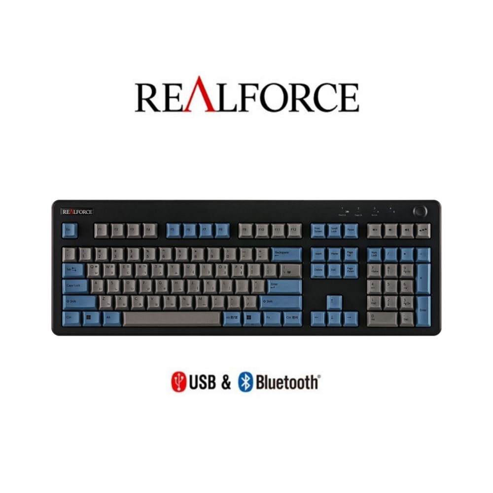 토프레 리얼포스 R3 BT 유무선 그레이 블루 한글 - 에누리 가격비교