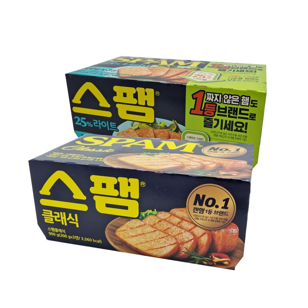 CJ 스팸 클래식 300g x 3개 +스팸 라이트 300g x 3개 - 에누리 가격비교