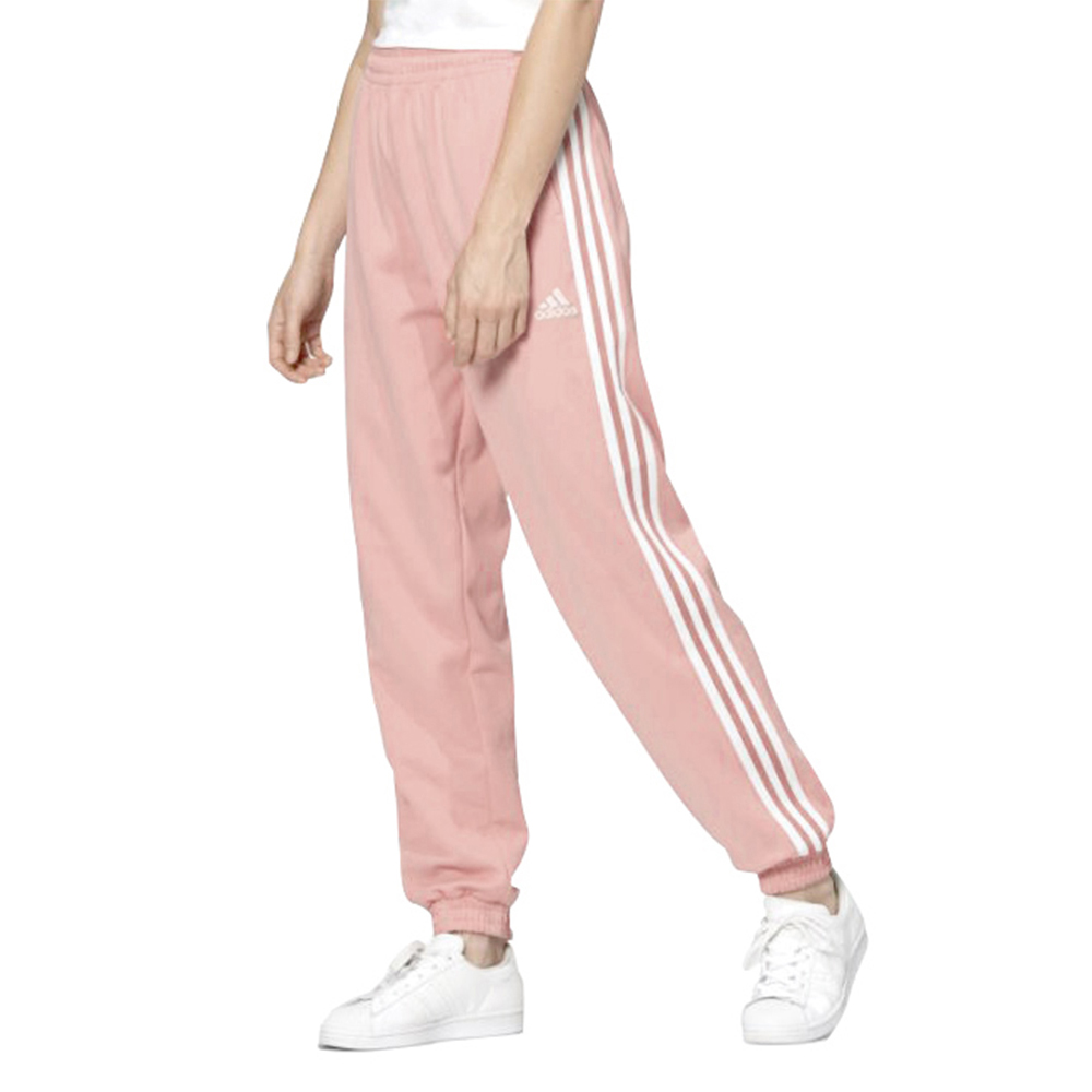 아디다스 핑크색 여성용 축구 바지
