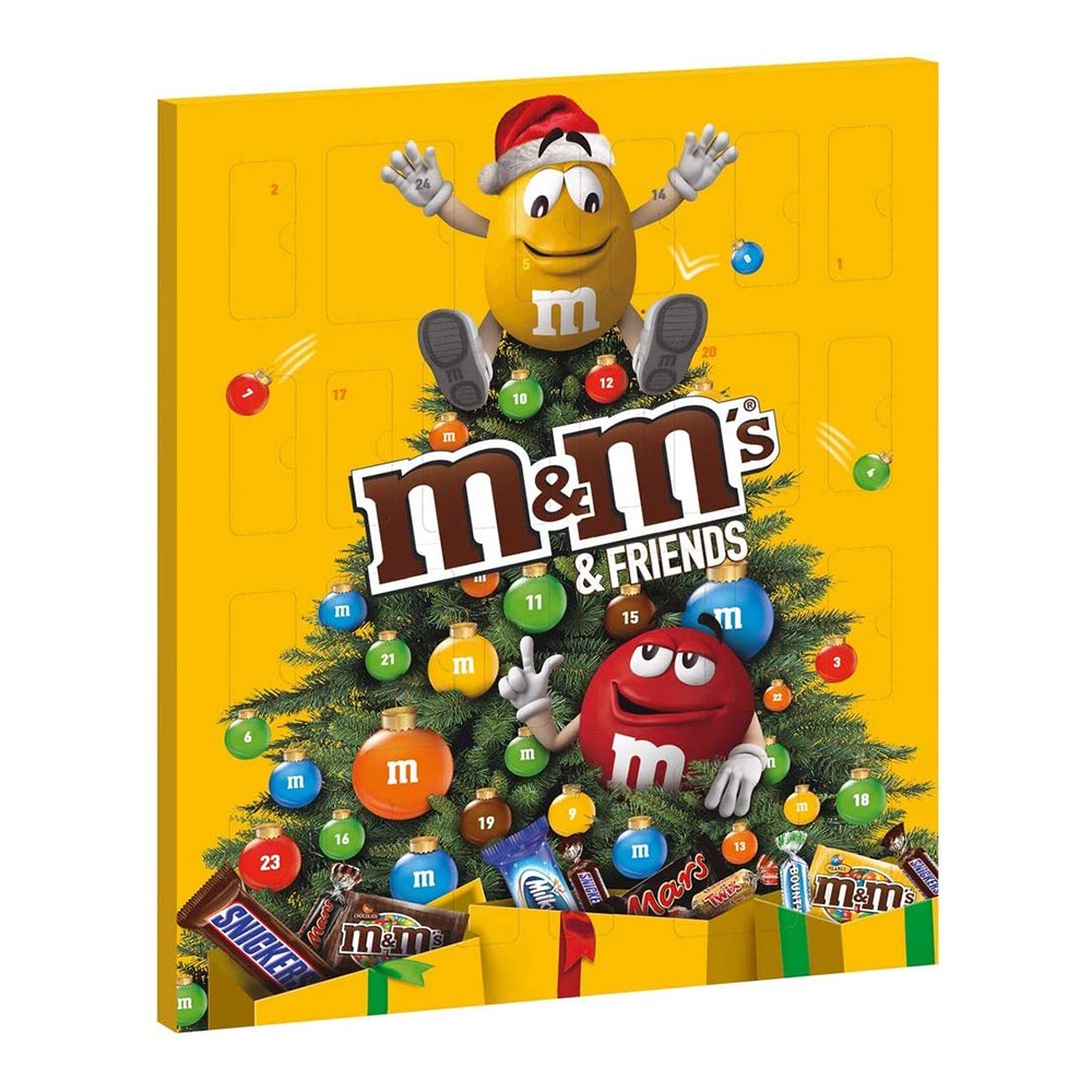 MNM 초콜릿 크리스마스 어드벤트 캘린더 381g Christmas Advent Calendar 마스 스니커즈 엠앤엠 트윅스 ...
